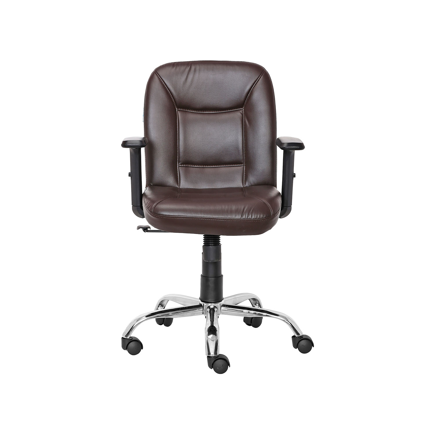 ML-1010-Low Back Computer Chair In Brown Color - ML OFFICE SOLUTION